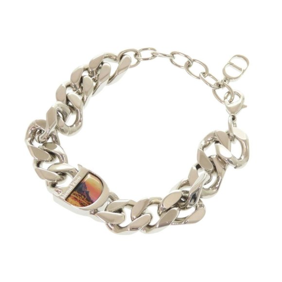 Dior | Jewelry | Christian Dior Dior Metal Silver Chain Bracelet 63dior ...